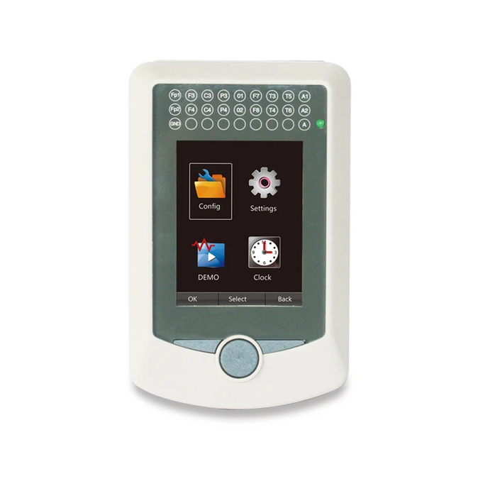 Electroencefalograma EEG de mapeo eléctrico cerebral digital de 16 ...