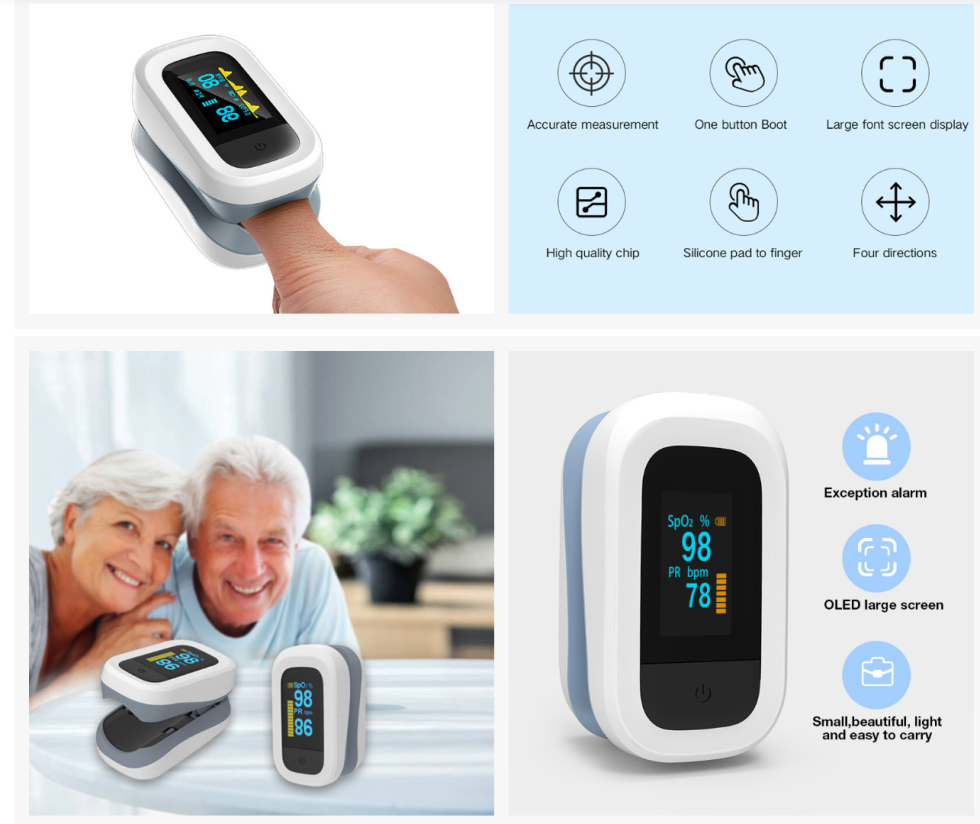 Oxímetro de Pulso / Saturómetro Adulto Meditech 82C | Mpmedical