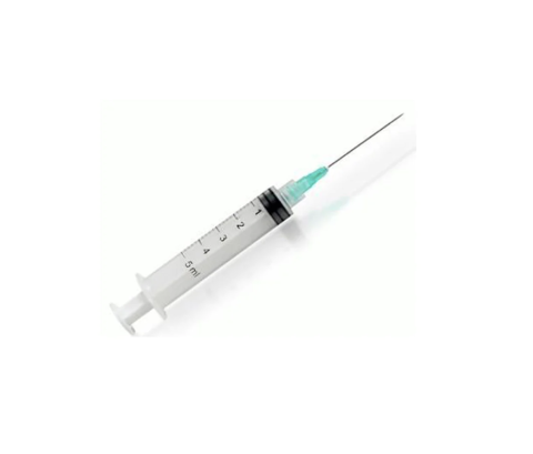 Jeringa 5cc luer lock c/aguja 21Gx1 ½” caja x 100 unid | Mpmedical